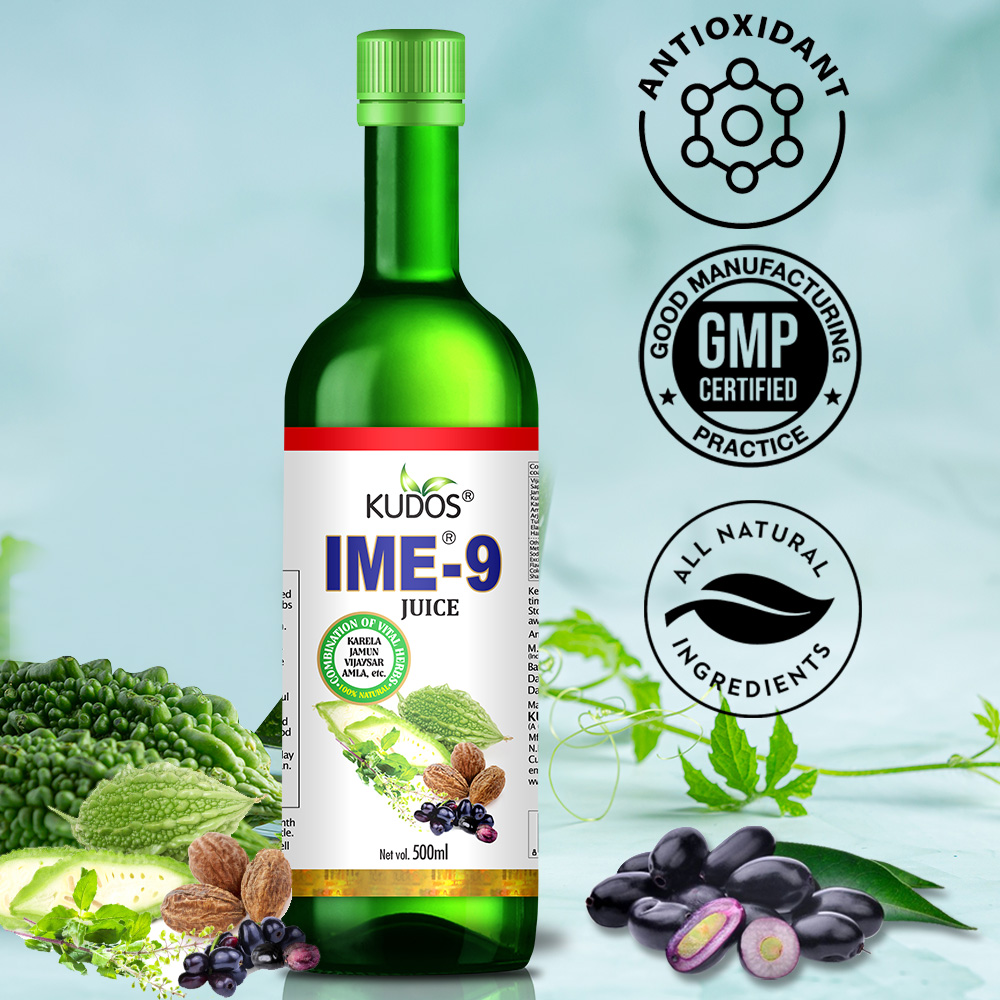 Buy Ayurvedic Sugar Control Juice | Kudos IME 9 Ras