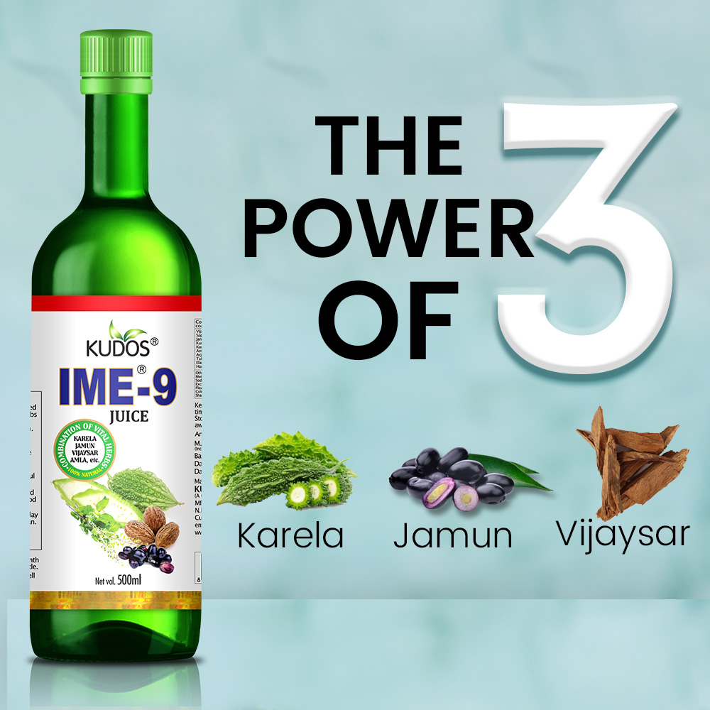 Buy Ayurvedic Sugar Control Juice | Kudos IME 9 Ras